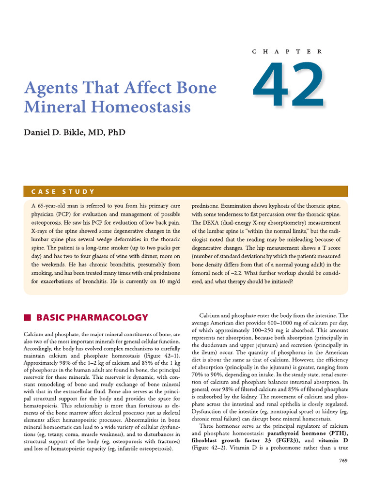 Agents That Affect Bone Minerals | PDF