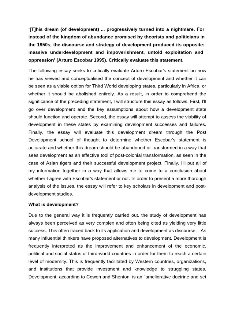 Long Essay Assignment Hannah Krienke (1584838) | PDF | Gross Domestic ...