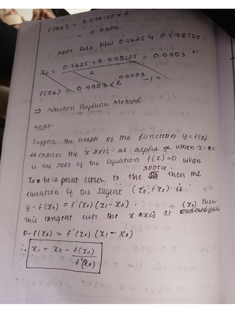 Numerical Notes (Newton Raphson) | PDF