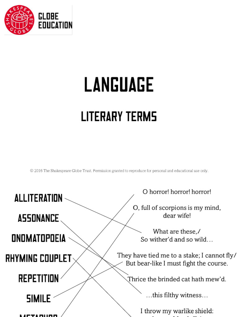 6 - Literary Terms | PDF