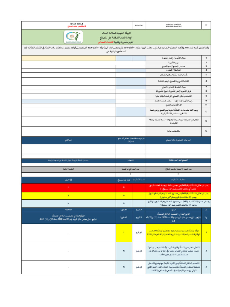 NFSA F 06 01.3 الاعتماد 11 11 2023 | PDF