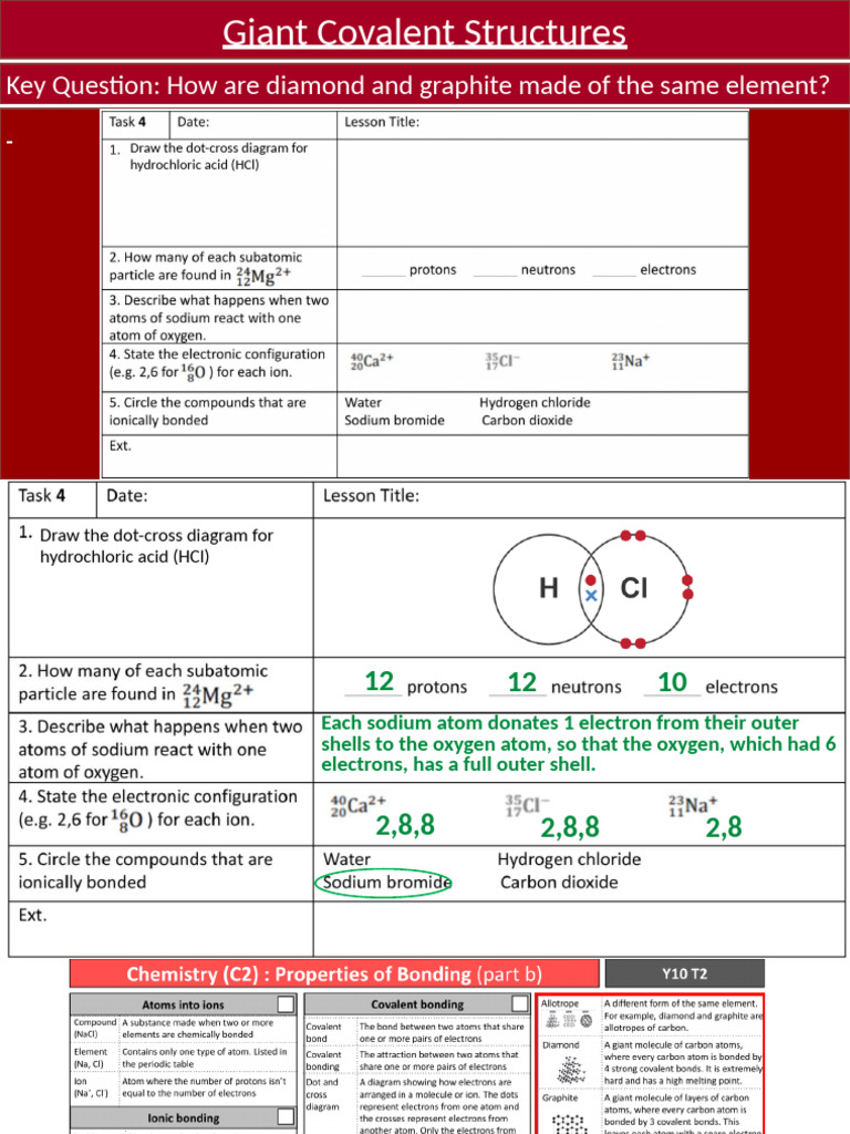 L4 - Giant Covalent Structures and Polymers | PDF | Covalent Bond ...