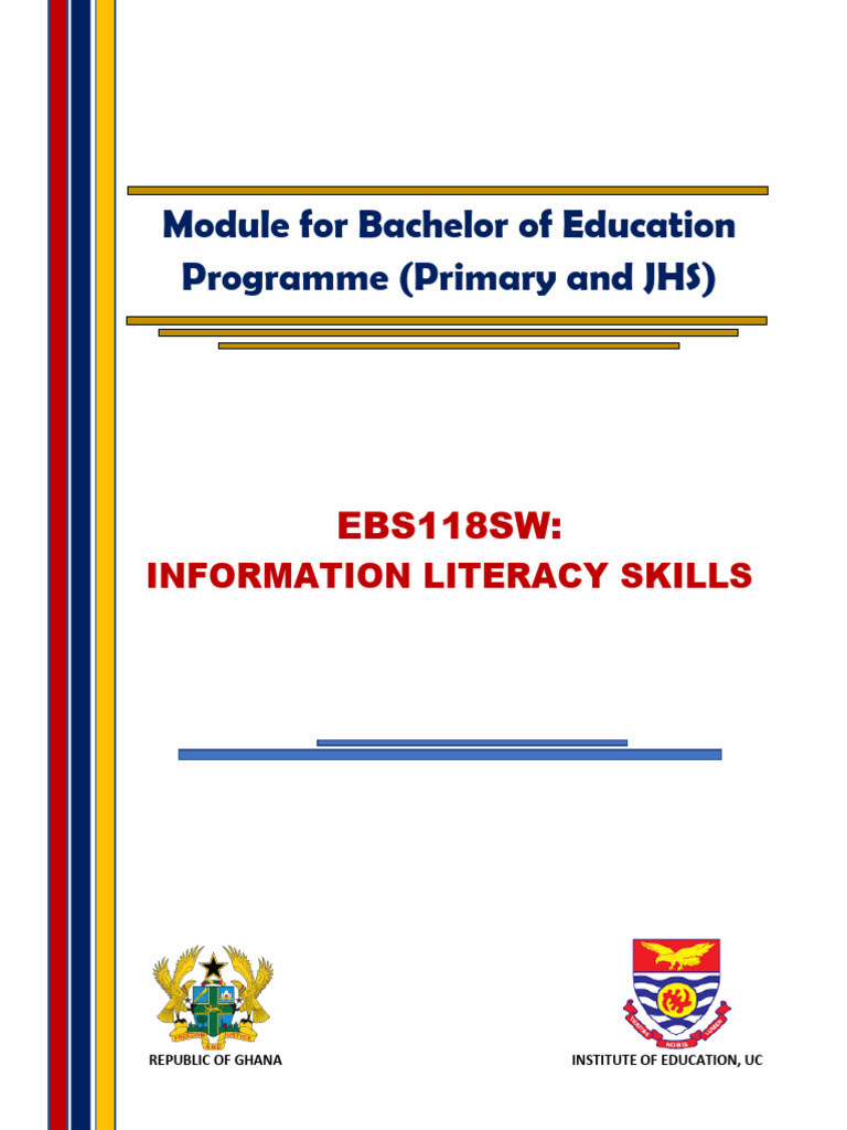 Ebs 118sw - Information Literacy Skills | PDF | Libraries | Information Literacy