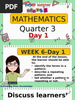 DLL Matatag - Mathematics 1 Q3 - W8 | PDF | Learning | Educational Assessment