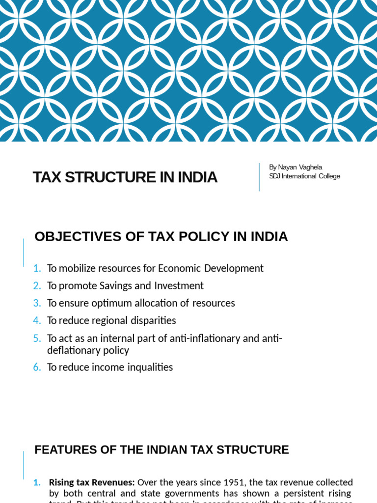 Overview of India's Tax Structure | PDF | Taxes | Indirect Tax