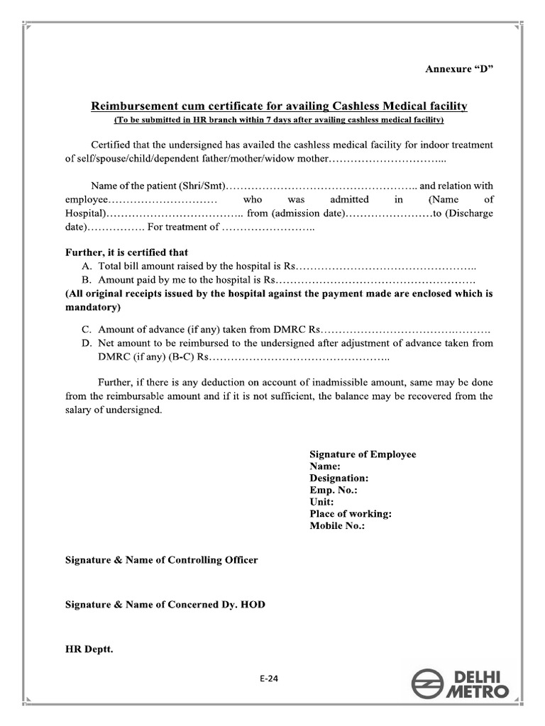 Cashless Certificate | PDF