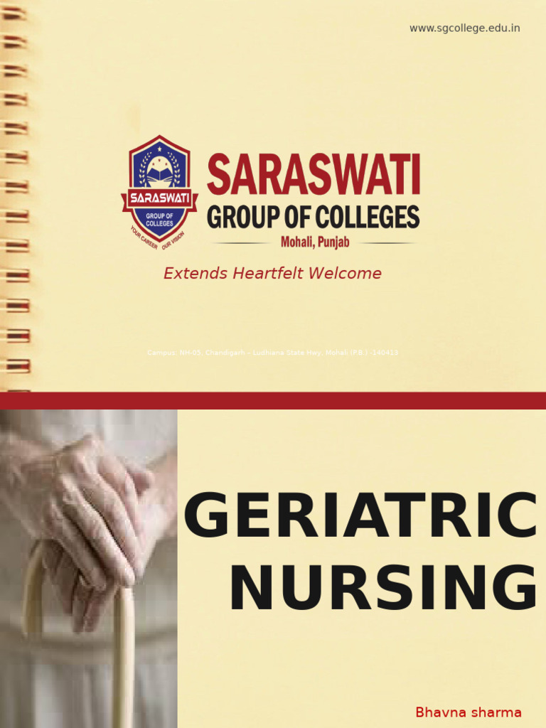 Jeena Geriatric Nursing | PDF | Geriatrics | Stomach