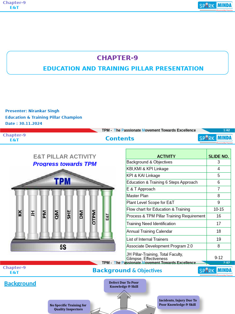 E&T Pillar Final PPT NSB V2 | PDF