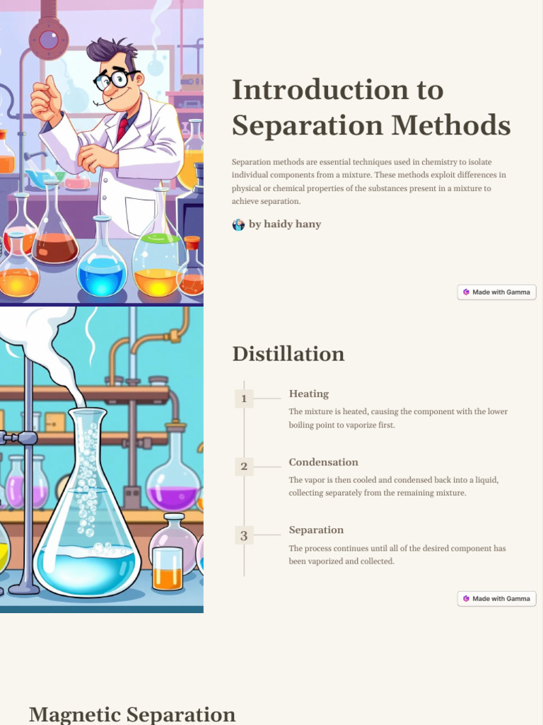 Introduction-to-Separation-Methods | PDF | Chromatography | Distillation