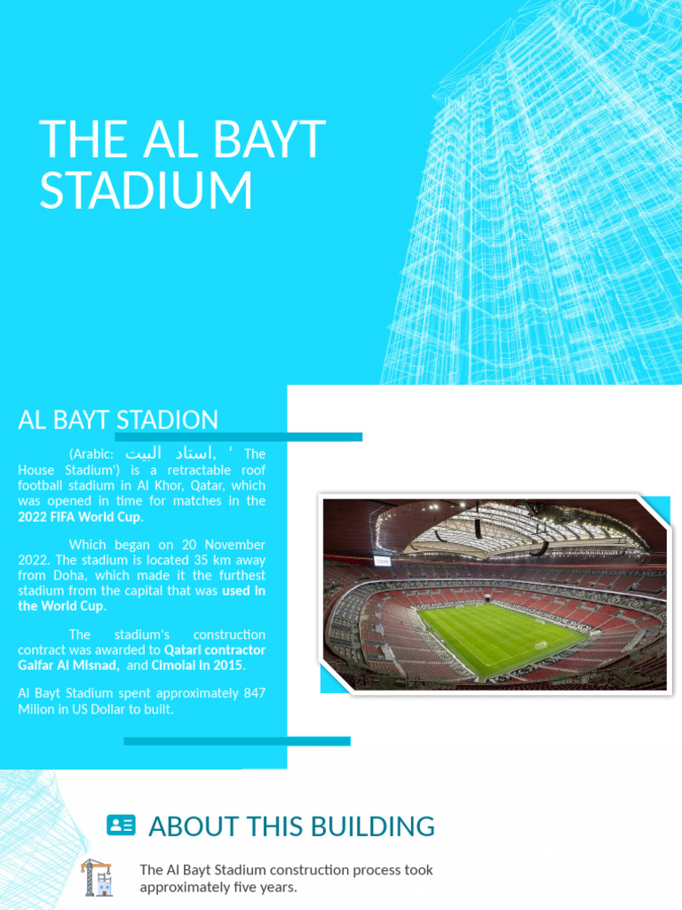 Al Bayt Stadium Overview and Capacity | PDF