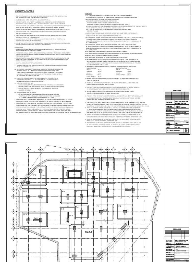 11424-Maya Builders and Developers ST Plan | PDF | Concrete | Foundation (Engineering)