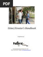 Usher Training Manual for Liturgical Service | PDF | Eucharist | Liturgy