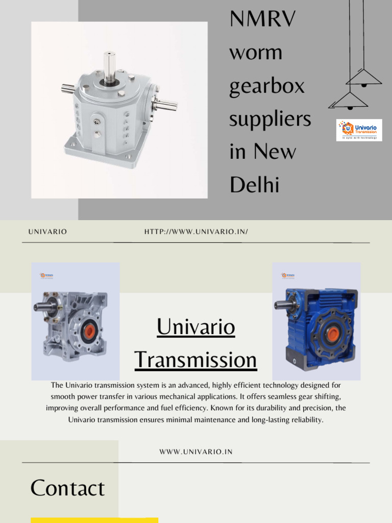 NMRV worm gearbox suppliers in New Delhi | PDF