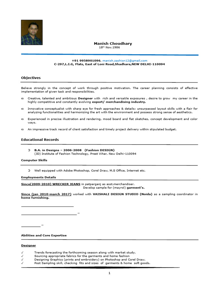 Manish Choudhary | PDF | Textiles