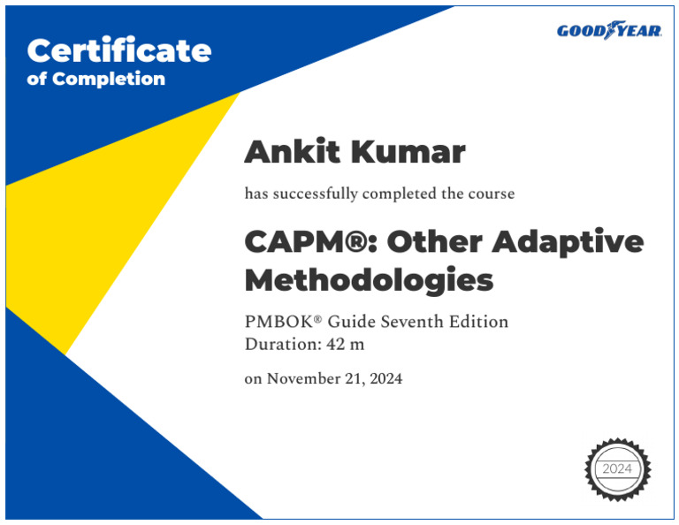 CAPM® - Other Adaptive Methodologies | PDF