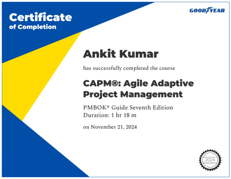 CAPM® - Agile Adaptive Project Management | PDF