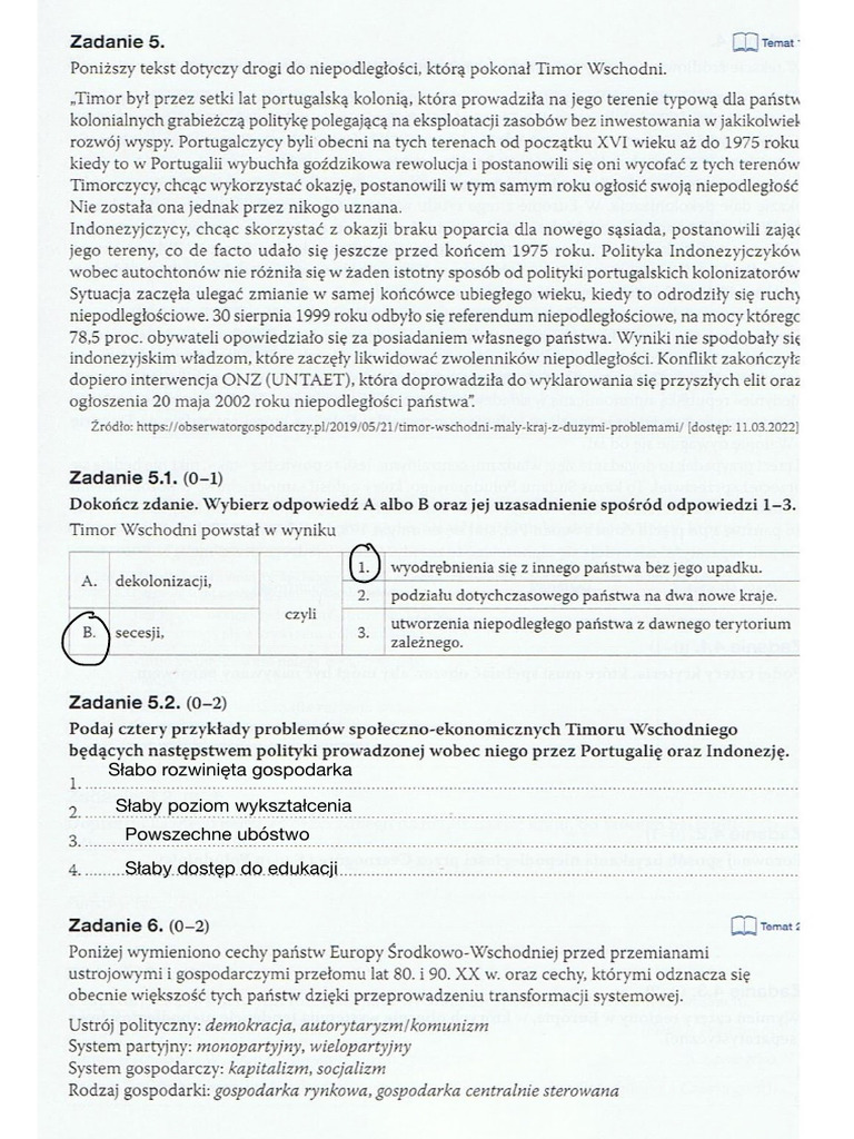 Problemy Nowych Państw I Przemiany W Europie Środkowej S7 PR 4 | PDF