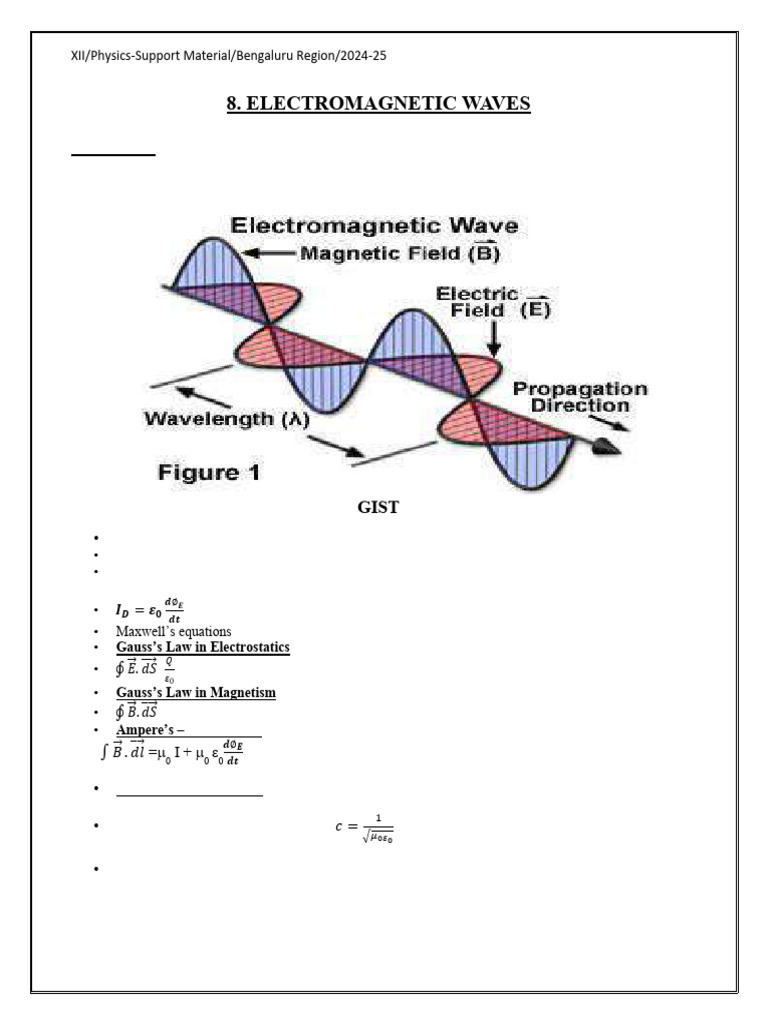 Electromagnetic Waves | PDF | Electromagnetic Radiation | Waves