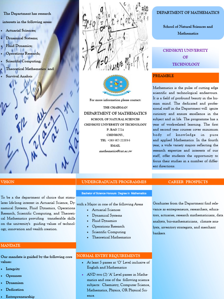 brochure maths 2022 | PDF | Mathematician | Mathematics