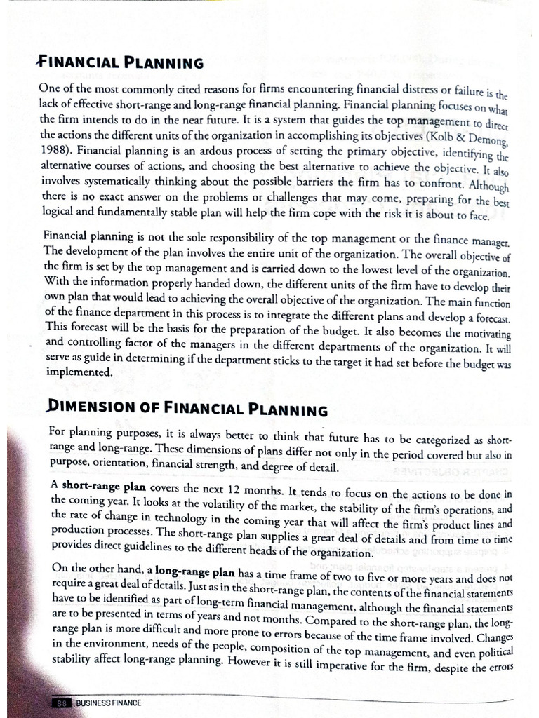 Financial Planning | PDF
