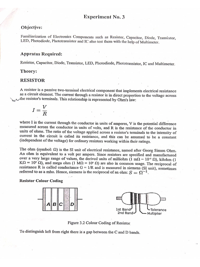 ECE lab experiment 3 | PDF