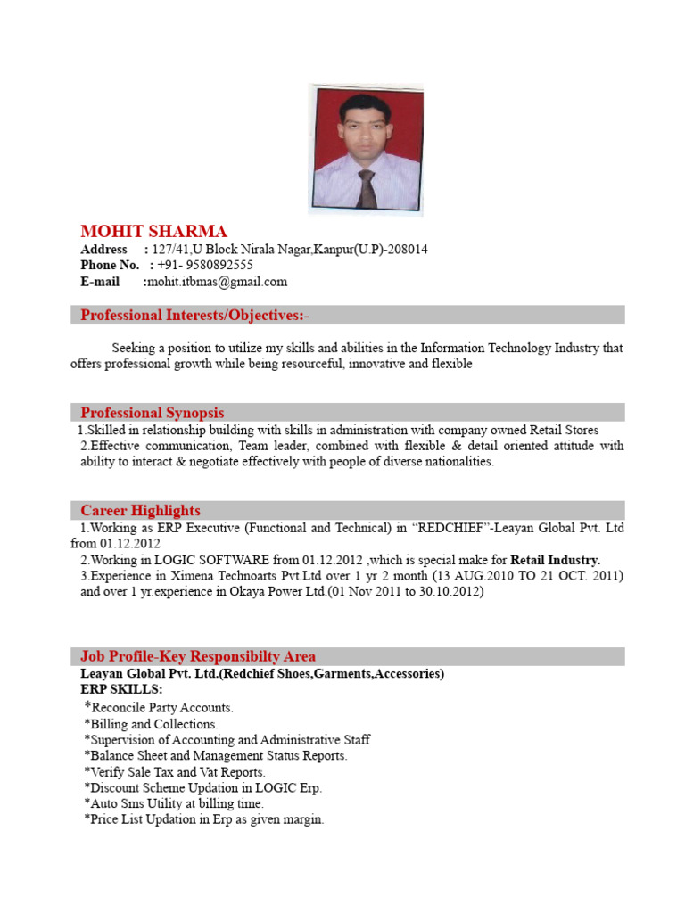 Mohit Sharma | PDF | Computing | Software