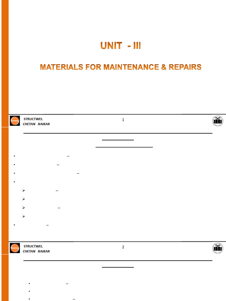 Mrs Unit 3 Materials For Main and Rep 280120201836 | PDF | Paint | Epoxy
