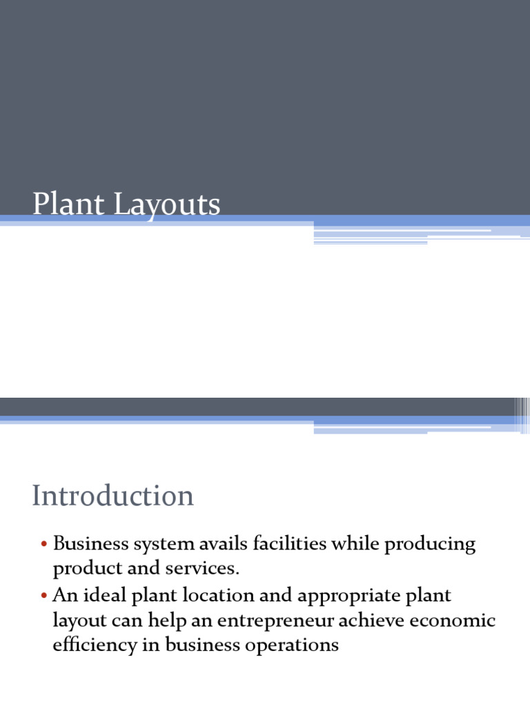 Plant Layouts Pptx Pdf Factory Efficiency