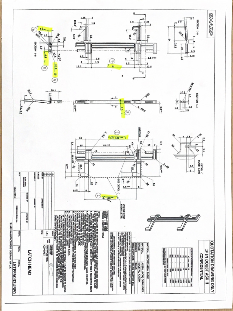 A033 Latch Head | PDF