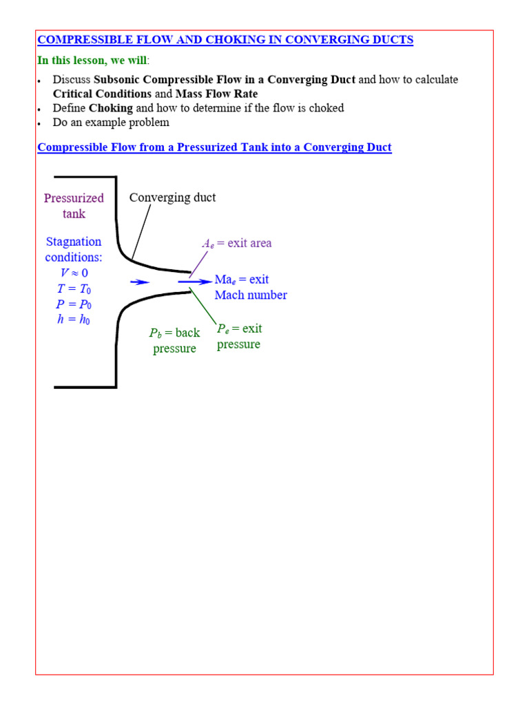Fluid Mechanics Lesson 15B NA | PDF | Compressible Flow | Fluid Dynamics