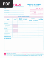 Prueba de Screening Battelle | PDF