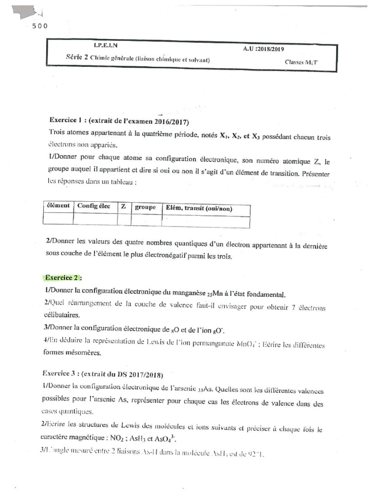 Liaison Chimique et Solvant 2019 IPEIN Series | PDF