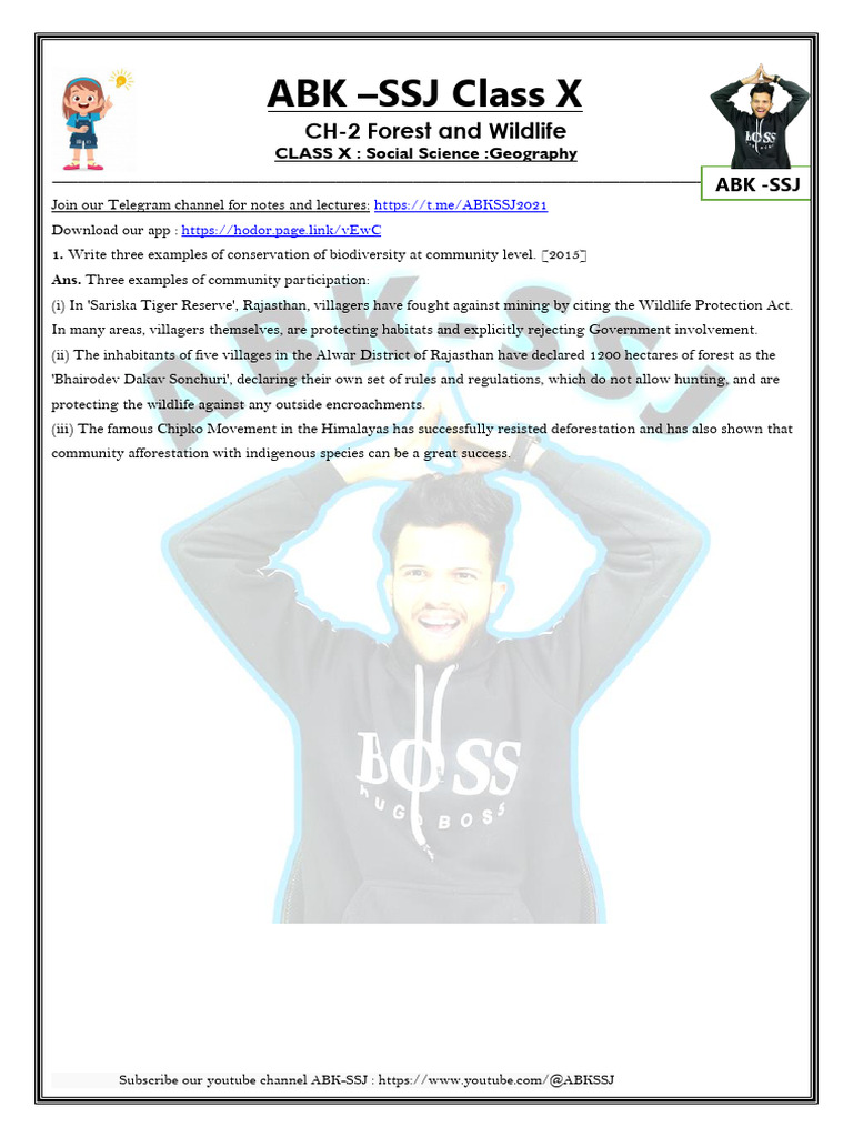 Ch 2 Forest And Wildlife Pdf