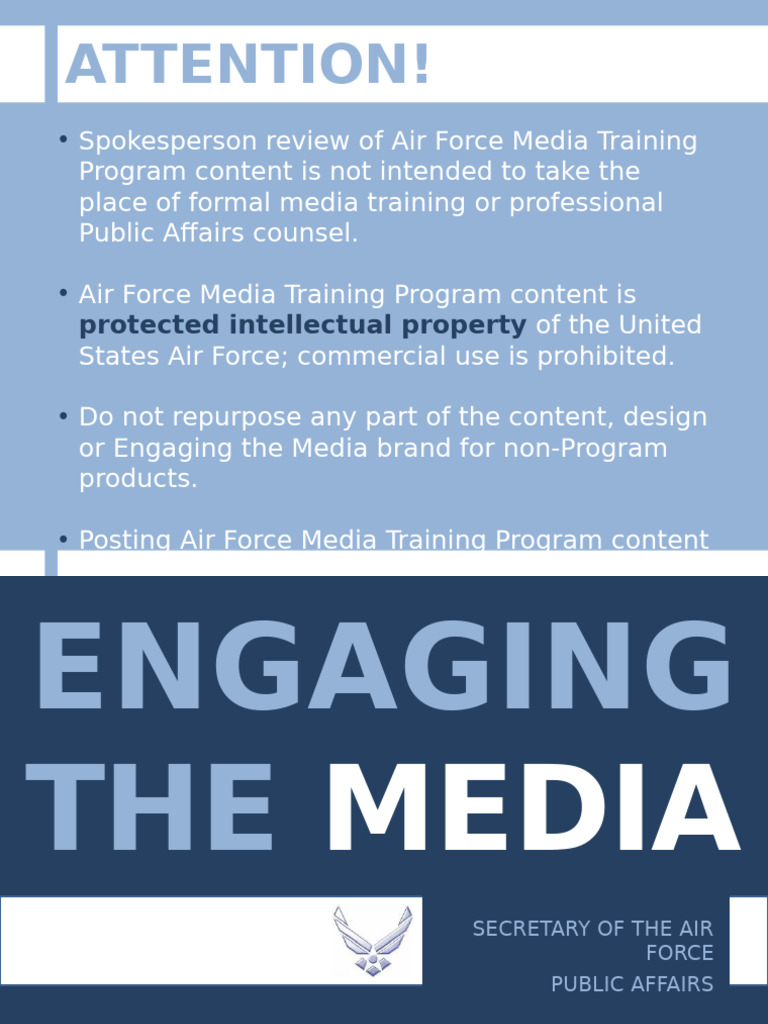 Engaging The Media Training Slides | PDF | Blog | News
