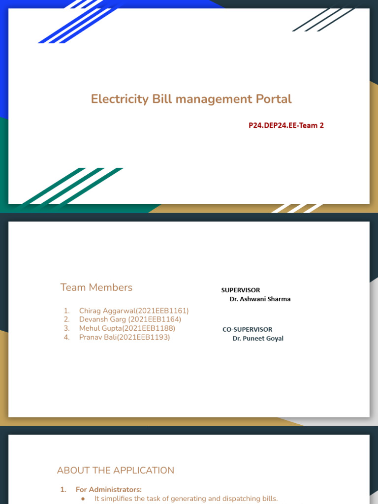 Electricity Bill management Portal | PDF | Computing | Information ...
