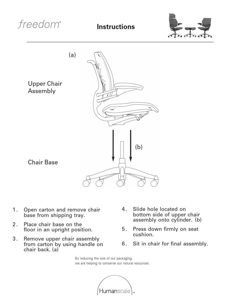 Humanscale Freedom Assembly | PDF | Chair | Screw