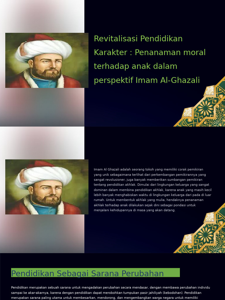 Konsep Pendidikan Akhlak Anak Perspektif Imam Al Ghazali | PDF