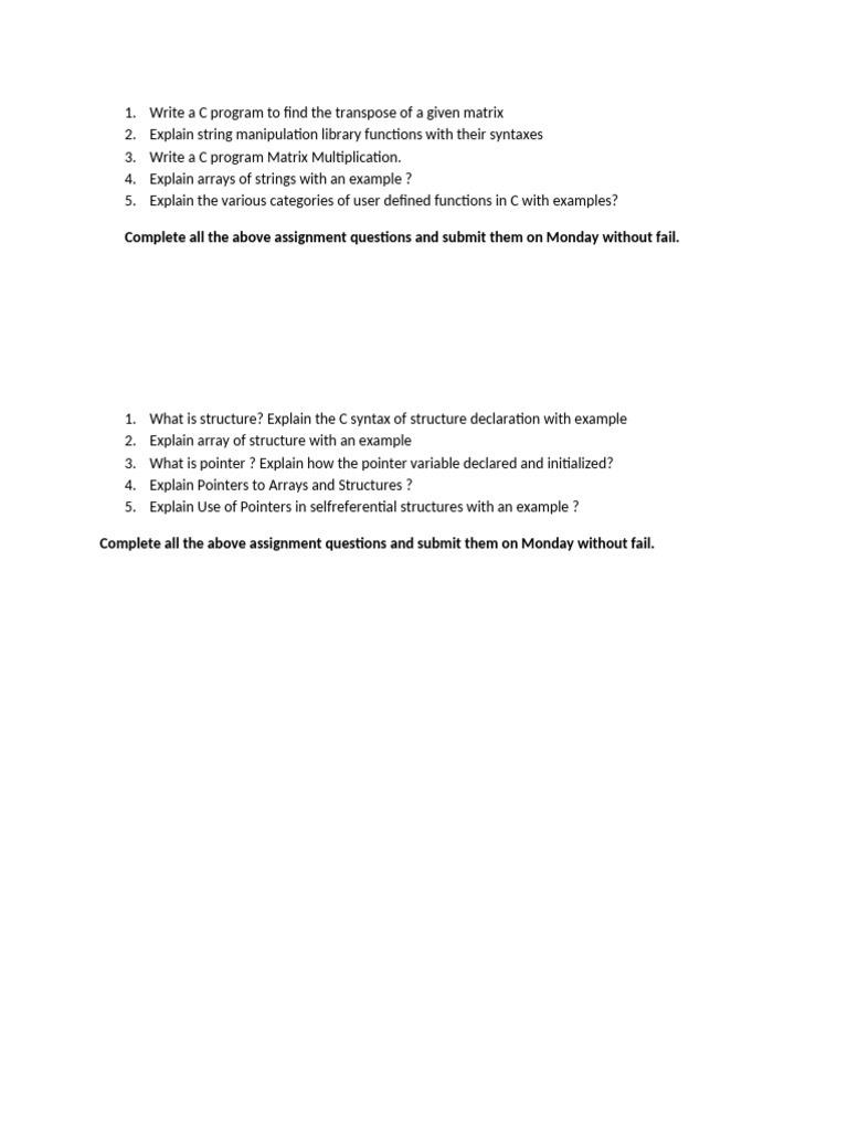 Assignment Election Days | PDF