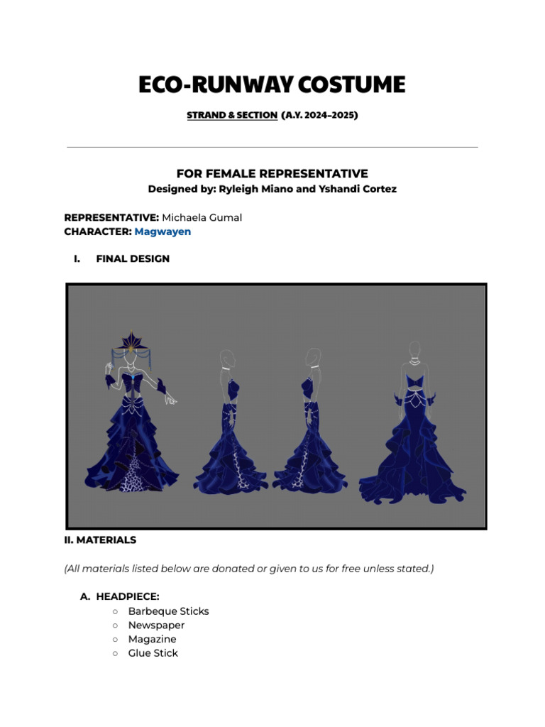 DOCUMENT FORMAT ECO RUNWAY 2024 | PDF | Materials | Secondary Sector Of ...
