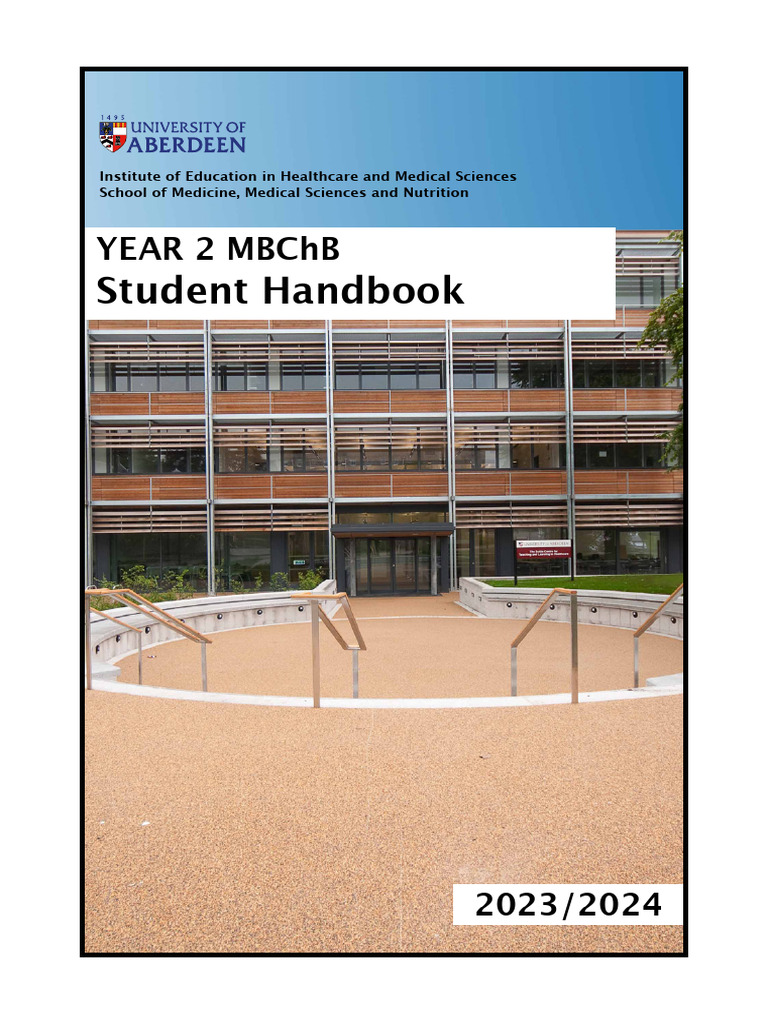 YEAR 2 MBCHB Student Handbook | PDF | Medical School | Medicine