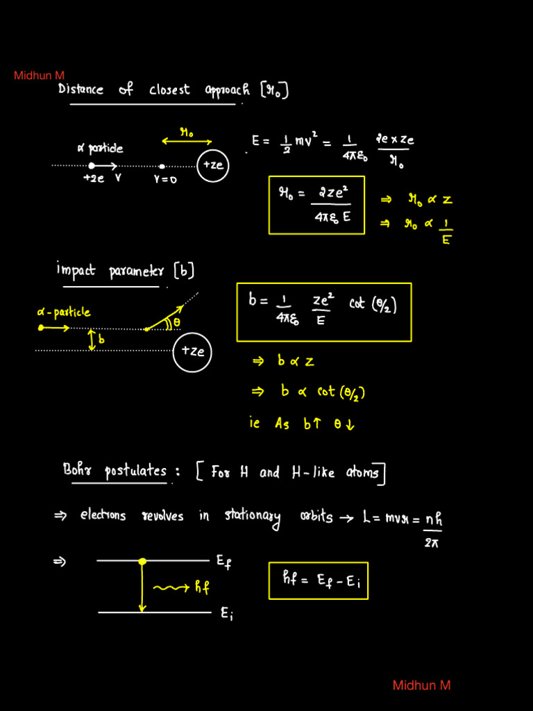 Atoms notes | PDF | Emission Spectrum | Atoms
