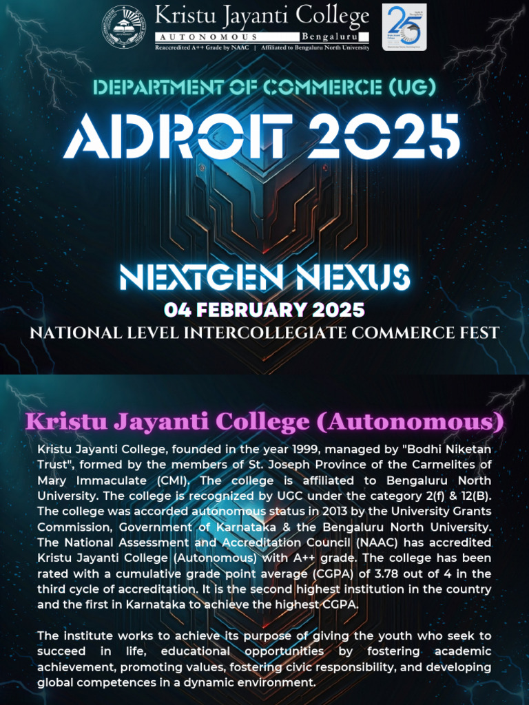 Adroit '25 Brochurel | PDF | Business | Cognition