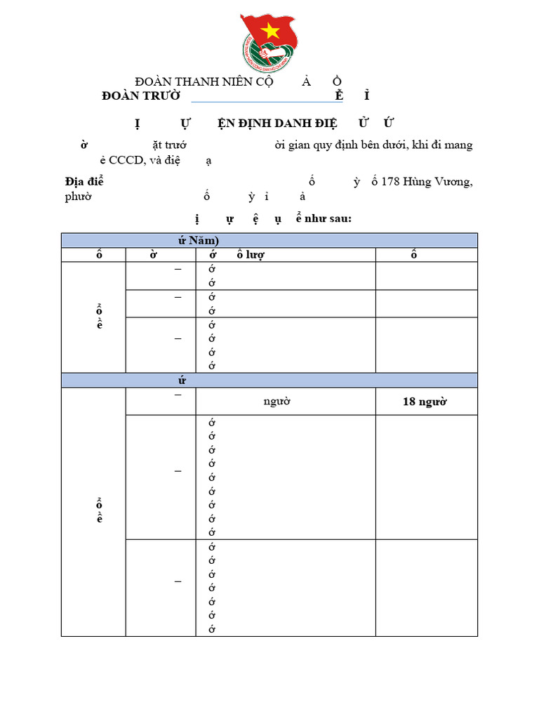 lỊCH THỰC HIÊN VNEID MỨC 2 (THPTC NBK) | PDF