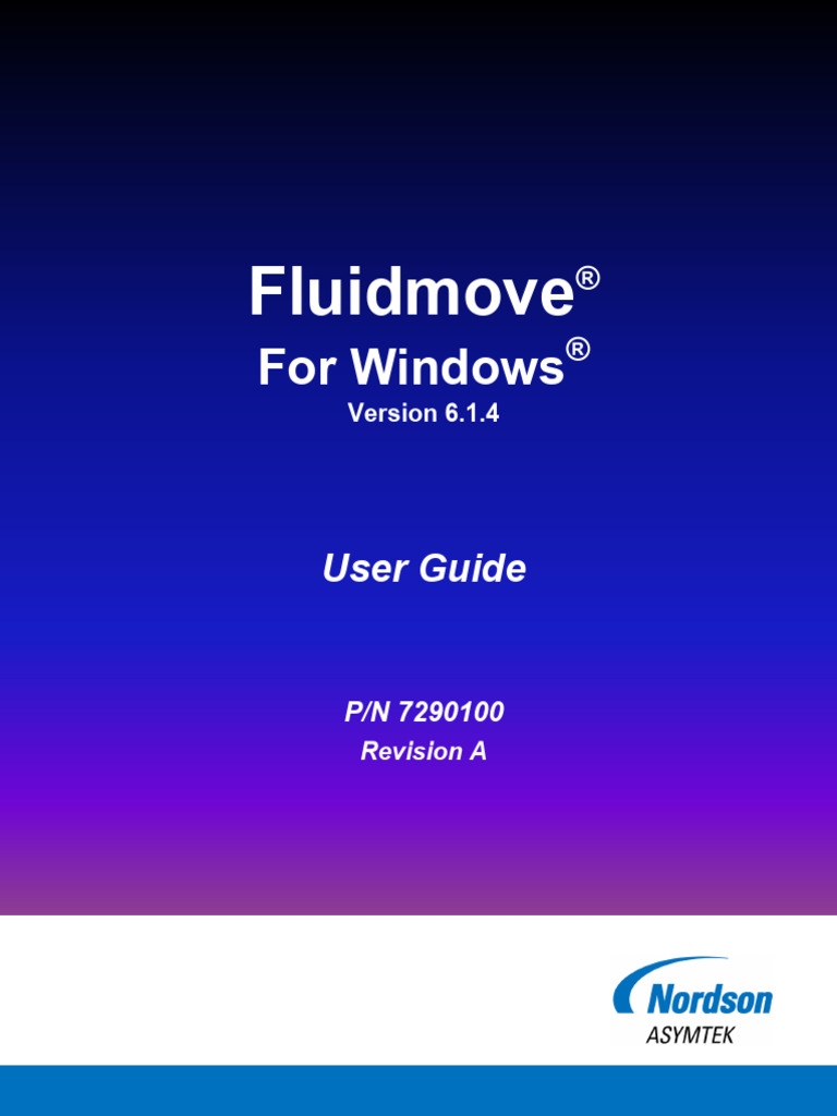 Fluidmove 6.1.4 User Guide | PDF | Window (Computing) | Software