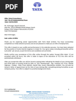 TCS Offer Letter PDF | PDF | Arbitration | Intellectual Property