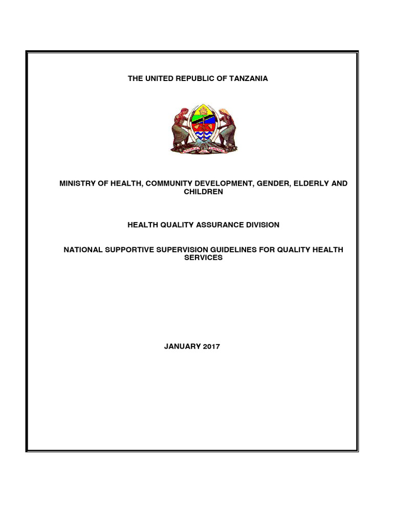 Supportive Supervision Guide | PDF | Quality Management | Millennium ...