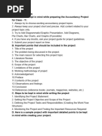 Class 11 Accountancy Project Guide | PDF | Expense | Banks