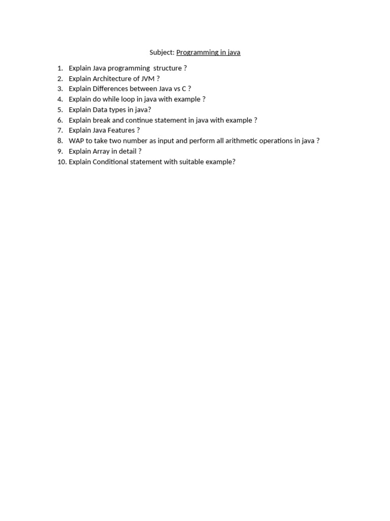 Java Programming Guide & Examples | PDF