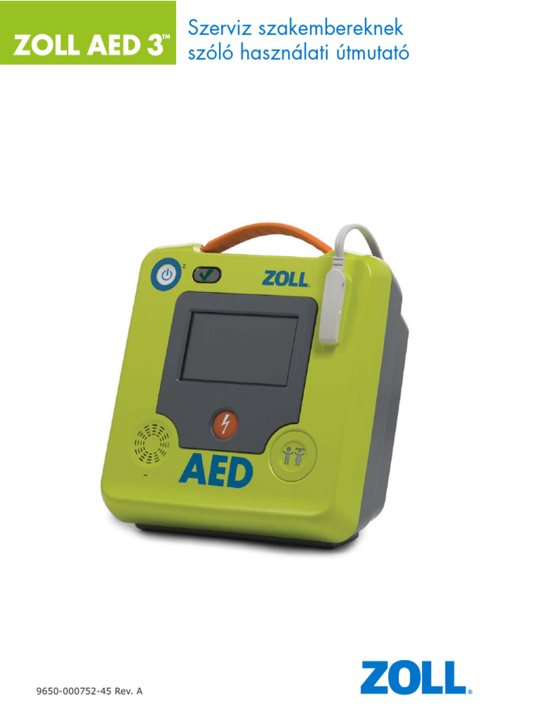 Zoll AED-3 Manual 9650-000752-45-SF - A | PDF