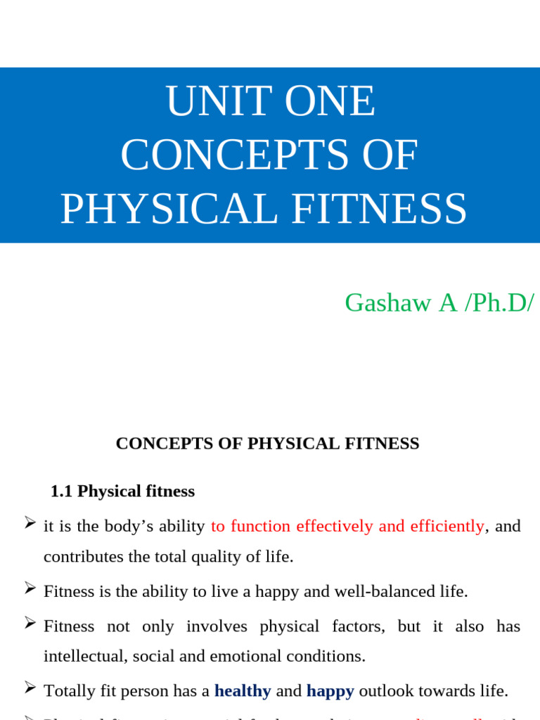 G A - Health Fitness Wellness Powerpoint 2014222 | PDF | Physical ...